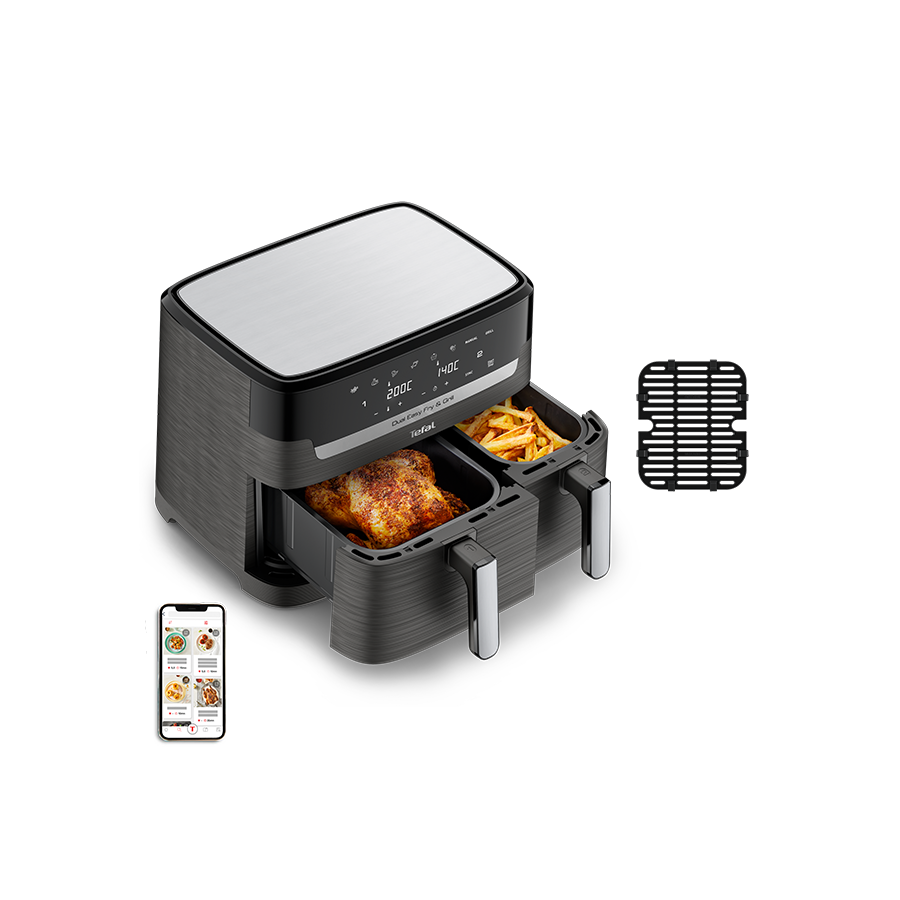 Tefal Friteza EY905B10 AIRFRY Dual Easy Fry & Grill | Omega Web Shop