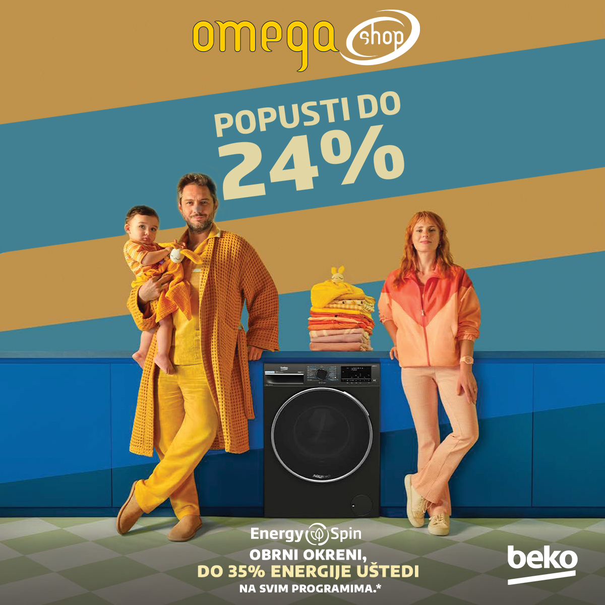 Beko EnergySpin - Pametnije pranje, veća ušteda! | Omega Web Shop