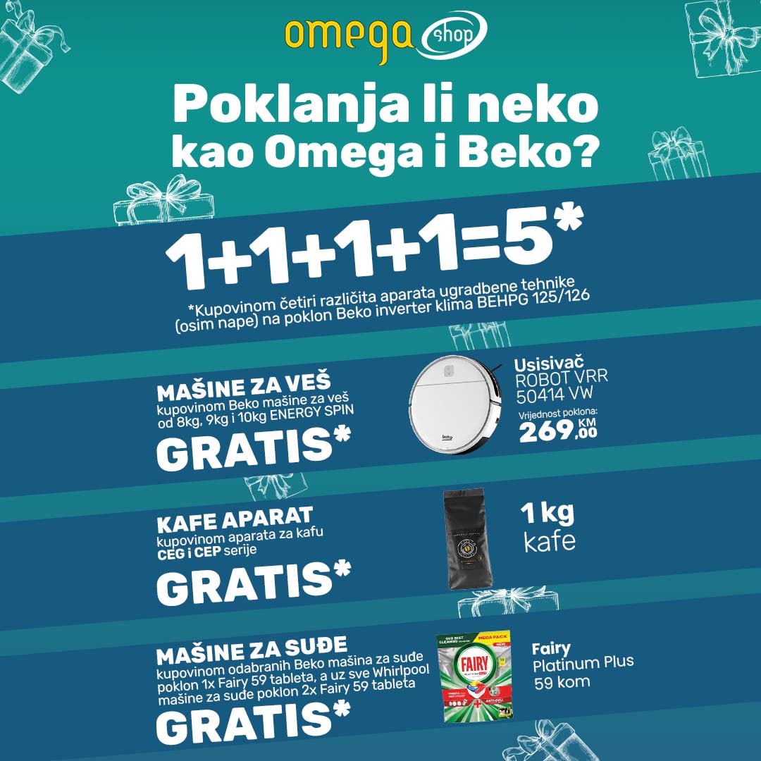 Poklanja li neko kao Omega i Beko - Kampanja traje do 31.10.2025 ...